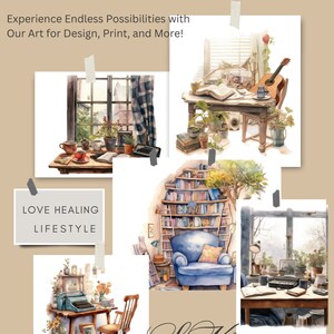 Watercolor Cozy Reading Corner , High Quality Clip Arts ,transparent ...