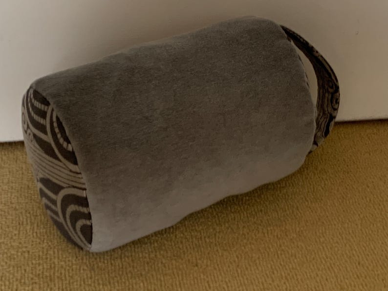 Handmade Velvet Door Stop Plain Grey & Patterned Upholstery Fabric - Etsy