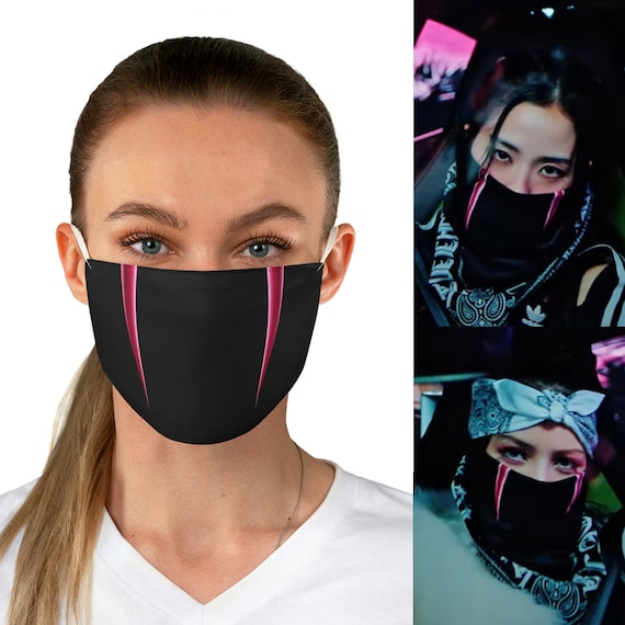 BLACKPINK Shut Down Fabric Face Mask Pink Venom Born Pink - Etsy