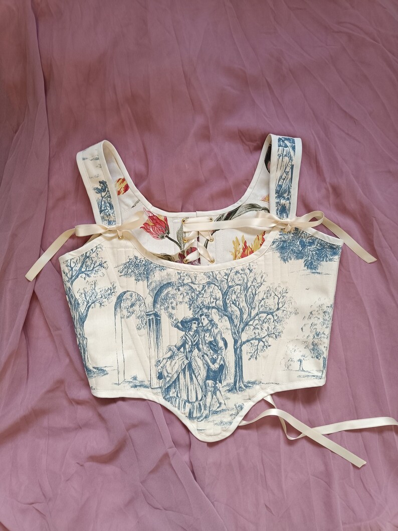 18th Century Inspired Stays Cottagecore Corset Bodice - Etsy