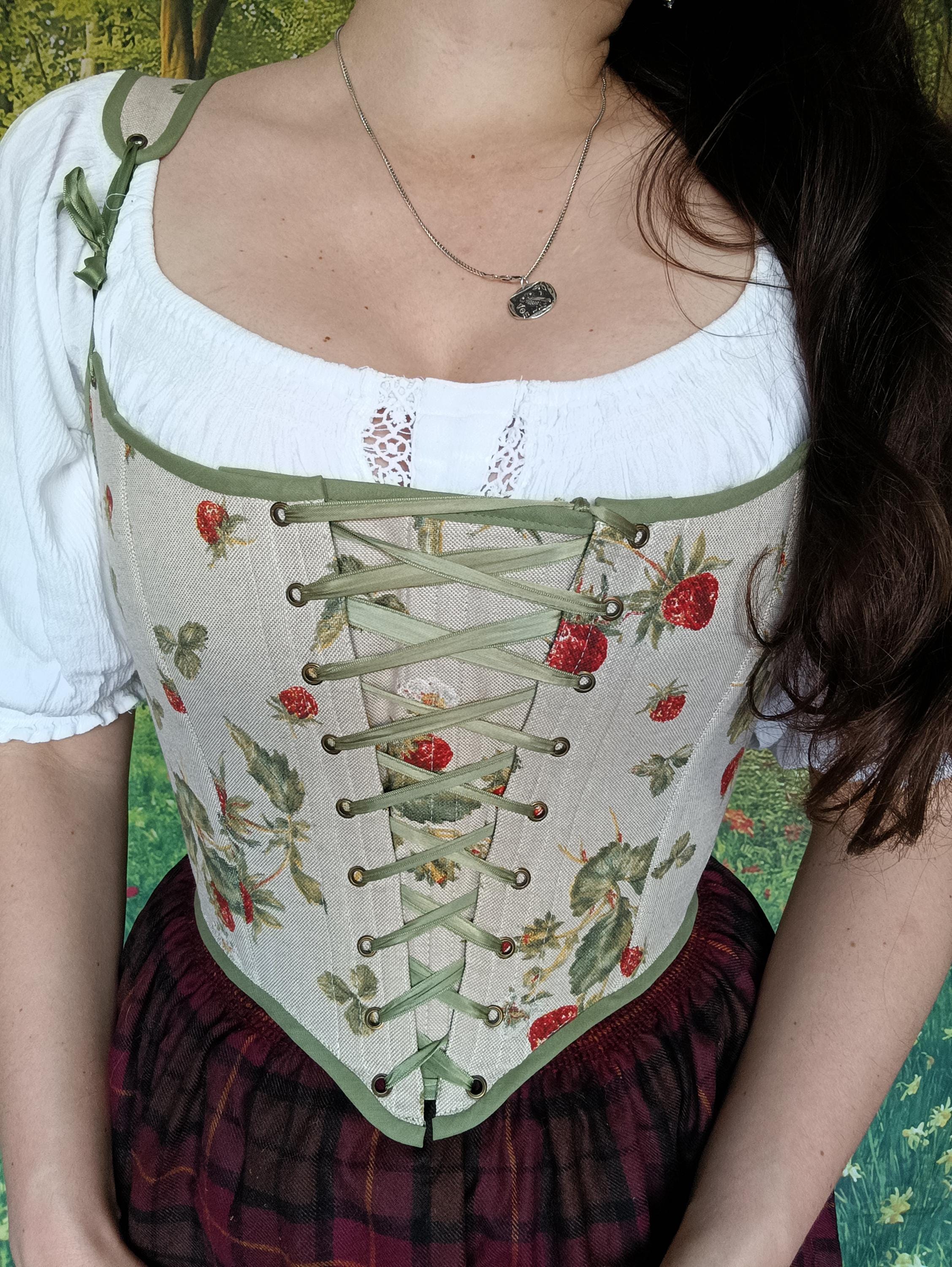 Cottagecore Corset Bodice, Renaissance Corset, Peasant Bodice, 18th ...