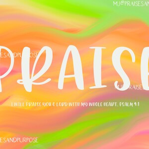 Praise Christian Art | Digital Download | JPEG | PDF - Etsy