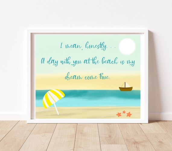 A Day at the Beach Digital Download PDF JPEG | Etsy