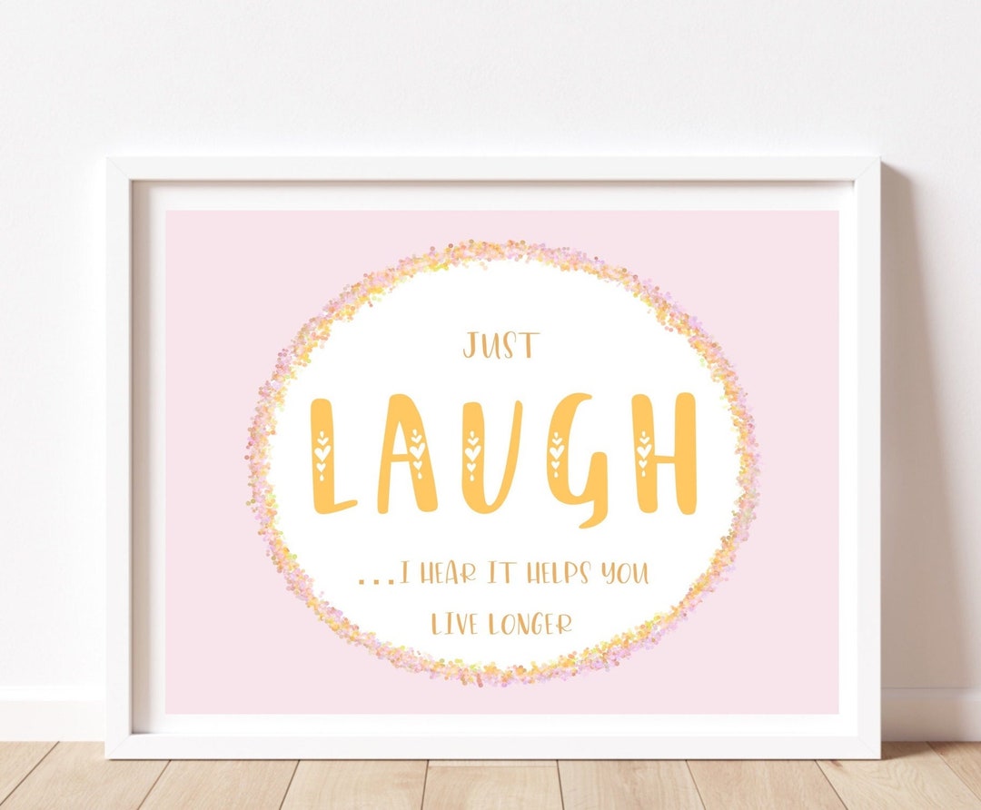 Just Laugh Digital Art | PDF | JPEG | A3 - Etsy