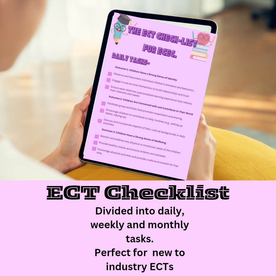 Early Childhood Teacher Checklist, ECT Checklist Job Descriptions Childcare Setting - Etsy Australia