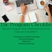 ECEC Program Checklist for Room Leaders, Qaulifieds or ECT. - Etsy