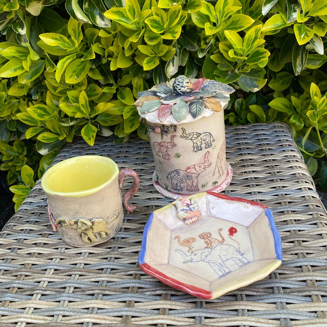 Handmade Ceramic Pot With Animals – Unique and Playful Design - Etsy