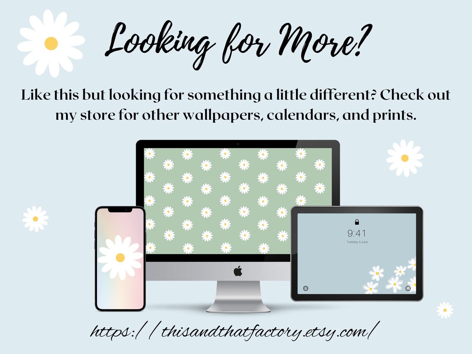 Daisy Phone Wallpaper Set / Home Screen / Lock Screen / Android ...