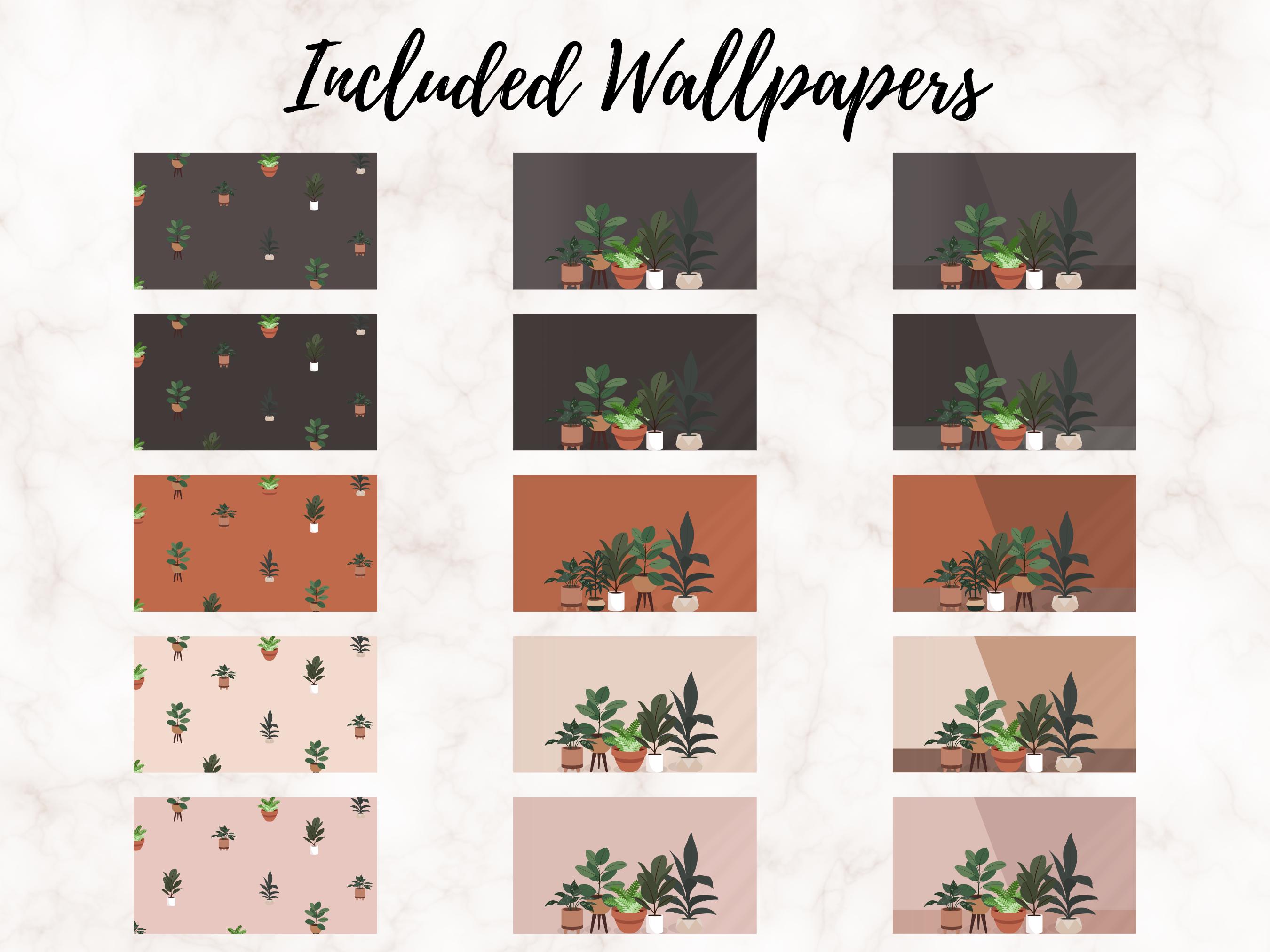 Dynamic Plant Desktop Wallpaper Set / Instant Download - Etsy