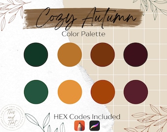 Earth Tones Color Palette, 30 Handpicked Swatches for Procreate, Colors ...