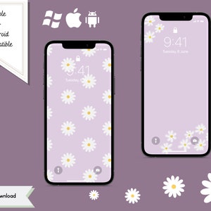 Daisy Phone Wallpaper Set / Home Screen / Lock Screen / Android ...