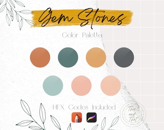 Color Palette - "cozy Autumn" / Sketchbook App / Procreate - Etsy