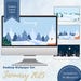 January 2025 - Winter Computer Tablet Home Screen Lock Screen Wallpaper ...