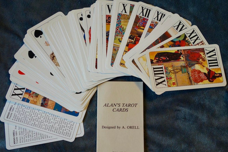 Alan's Tarot Very Rare, Vintage From 1981, Design by A. Orwell, 78 ...