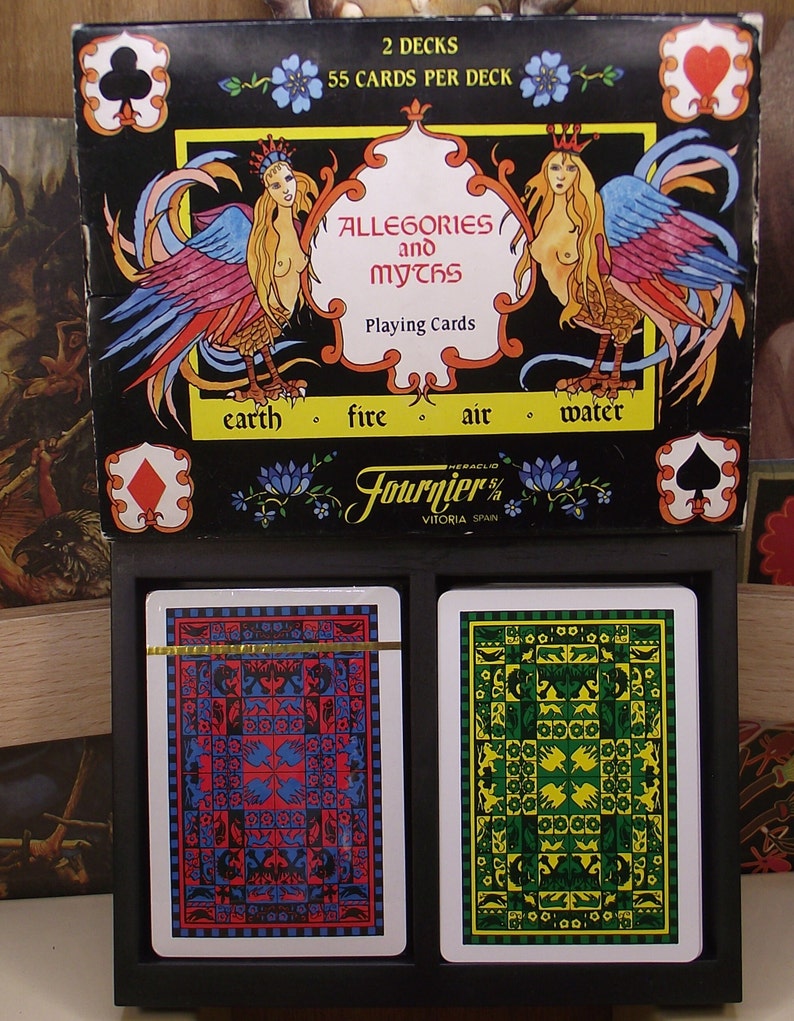 Beautiful and Rare Deck of Playing Cards Made by Fournier in - Etsy