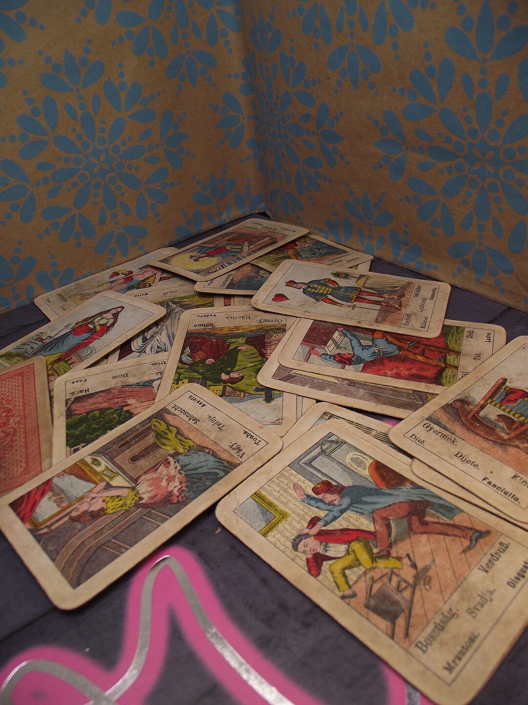 Unique and Rare Gypsy Fortune Tellers Tarot Cards, Made by Piatnik ...