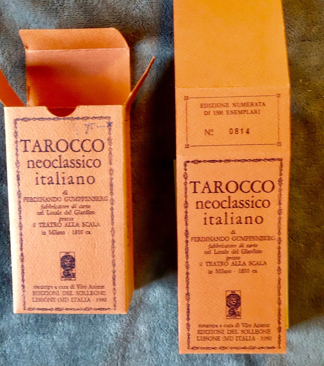 Rare ITALIAN NEOCLASSIC Tarocco,, by Ferdinand Gumppenberg Reprint by ...