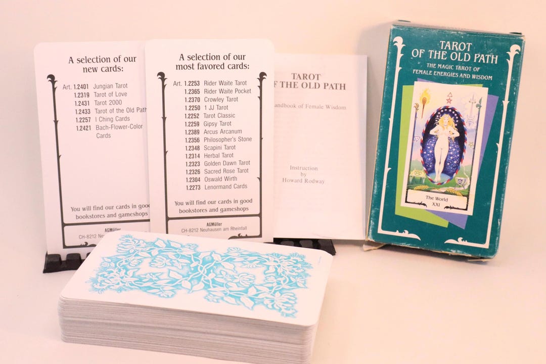 TAROT “of the Old Path” - 78 Cards - SWITZERLAND 1990 - Design: Sylvia ...