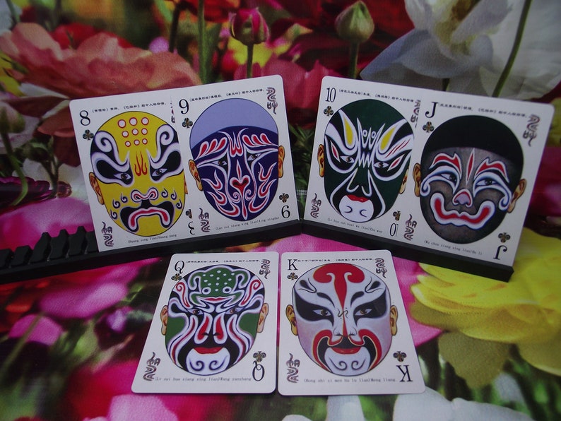 Playing Cards Peking Opera of China - "facial Make-up" - Vintage From ...