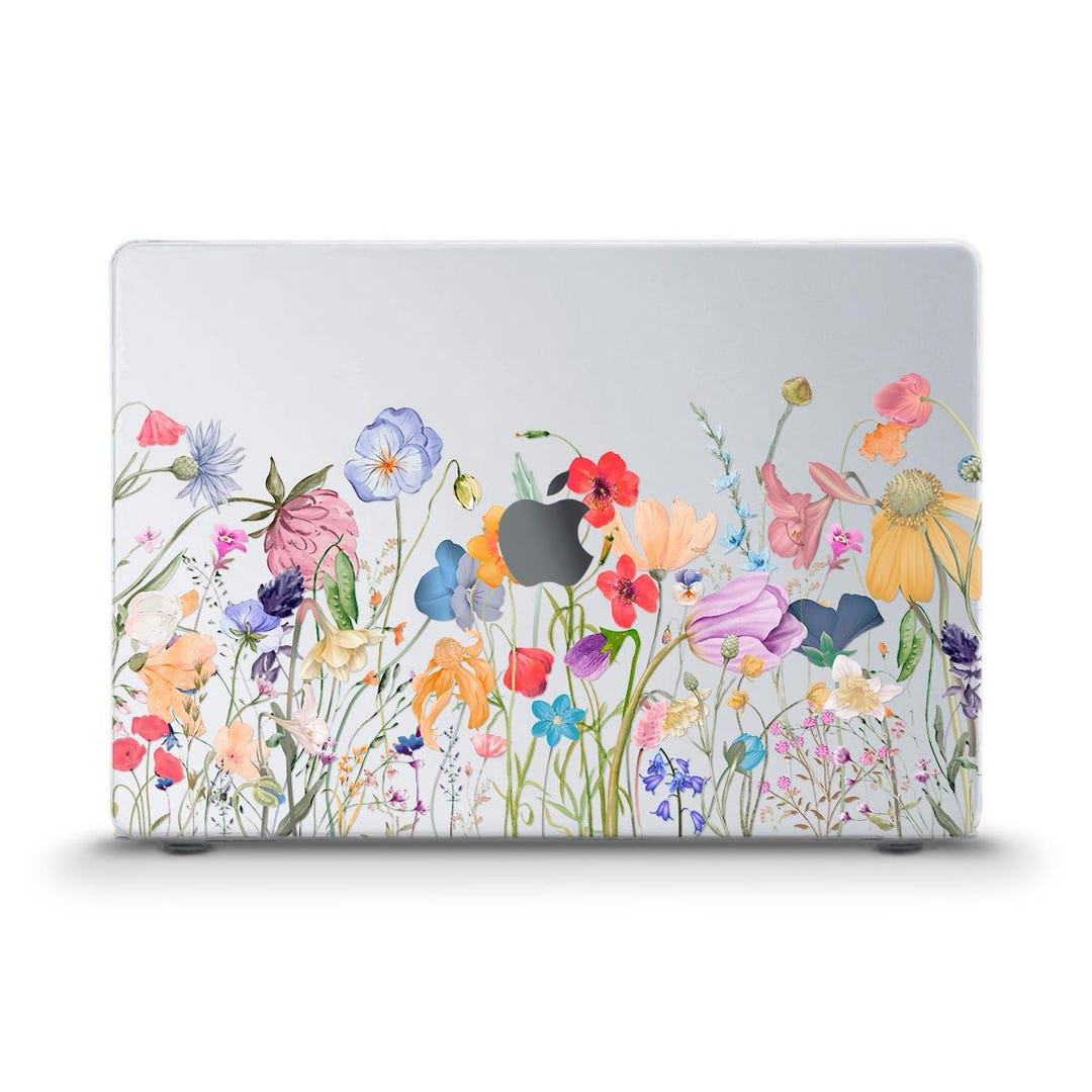 Flower MacBook Case Cute Aesthetic Wildflowers MacBook Air 13 15 Inch ...