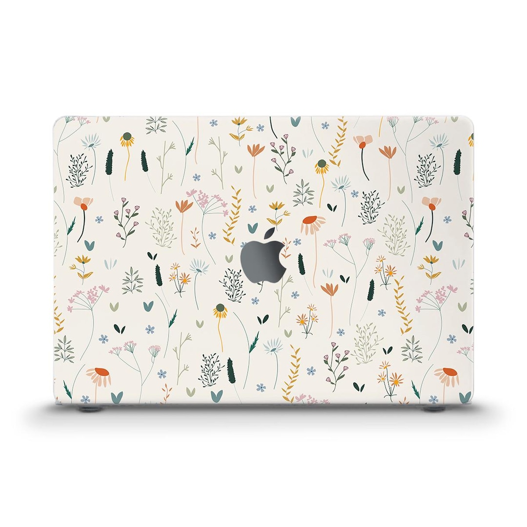 Floral MacBook Case Cute Plants Flowers MacBook Air 13 Inch Air 15 M2 ...