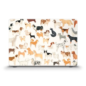 Dogs MacBook Case Cute Art Aesthetic MacBook Air 13 Air 15 M2 Pro 13 ...