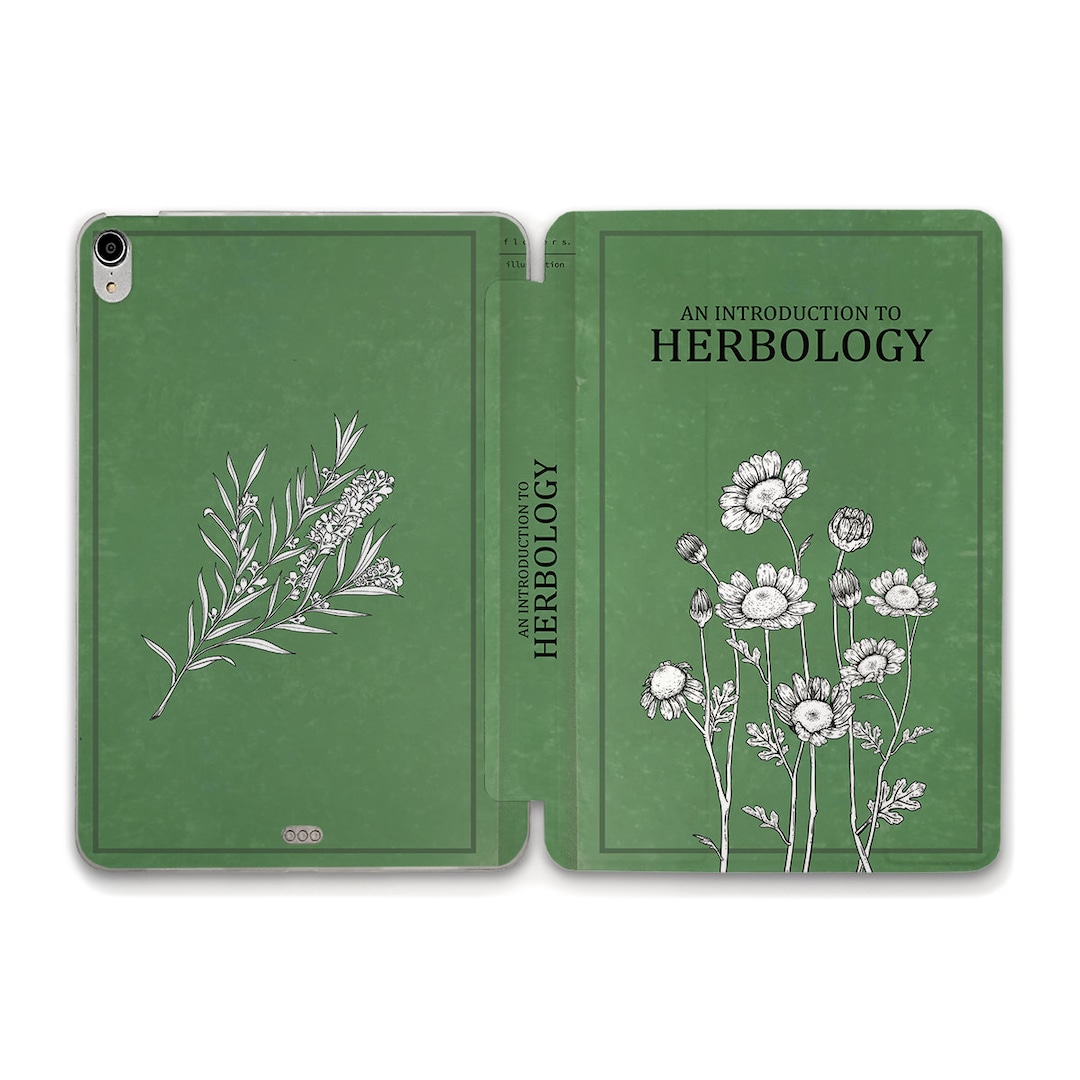Book iPad Case Green Aesthetic Plants Trendy iPad 10th 10.2 Air 5 10.9 ...