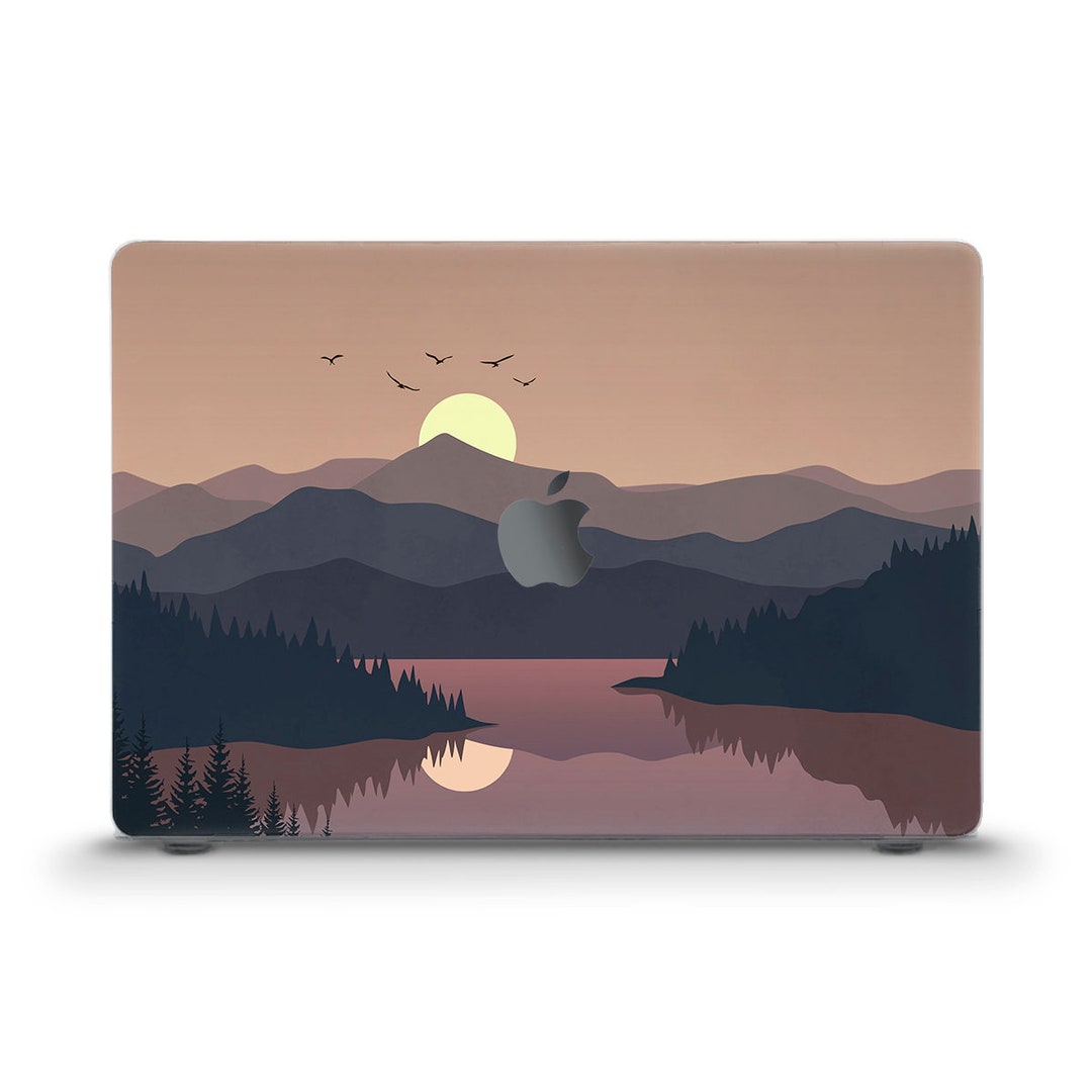 Nature MacBook Case Aesthetic Landscape Neutral Dark MacBook Air 13 Pro ...