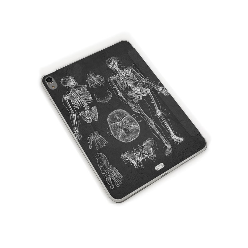 Science iPad Case Aesthetic Anatomy Brain Skeleton iPad 10th 9th 10.2 ...