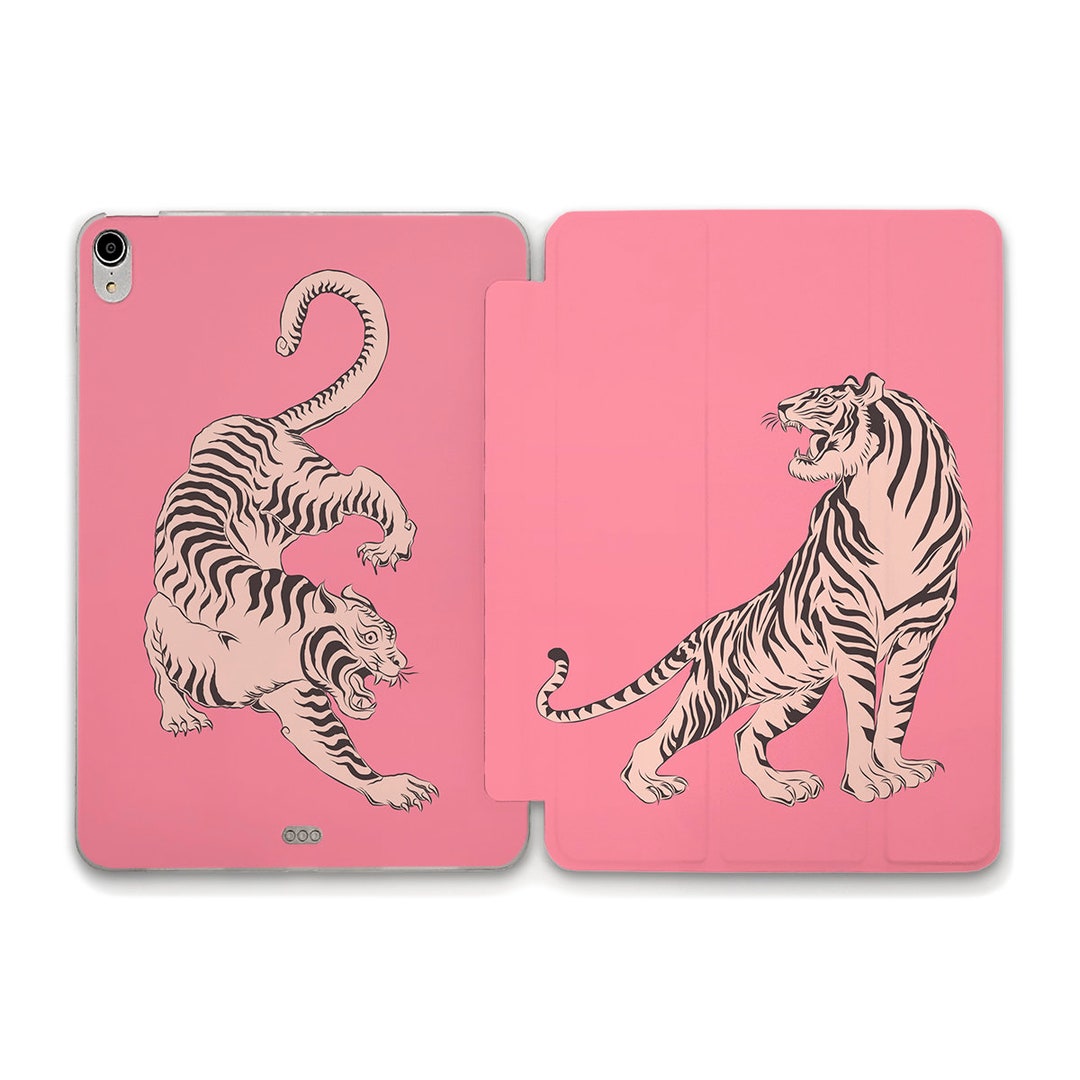 Preppy iPad Case Aesthetic Tigers Wild Cats iPad 10th 9th 10.2 iPad Air ...