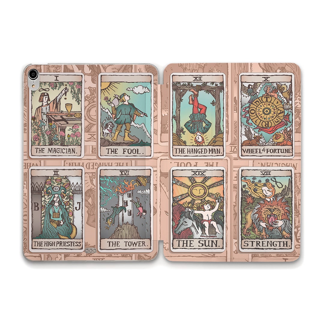 Tarot iPad Case Vintage Style Art Occult for Witch iPad 10.2 Air 5 4 10 ...