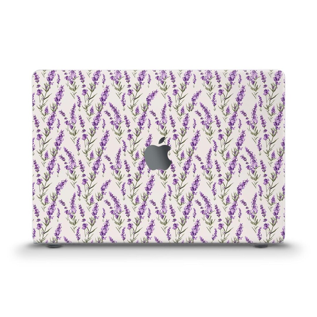 Aesthetic MacBook Case Cute Purple Flowers MacBook Air 13 15 Inch M2 M3 ...