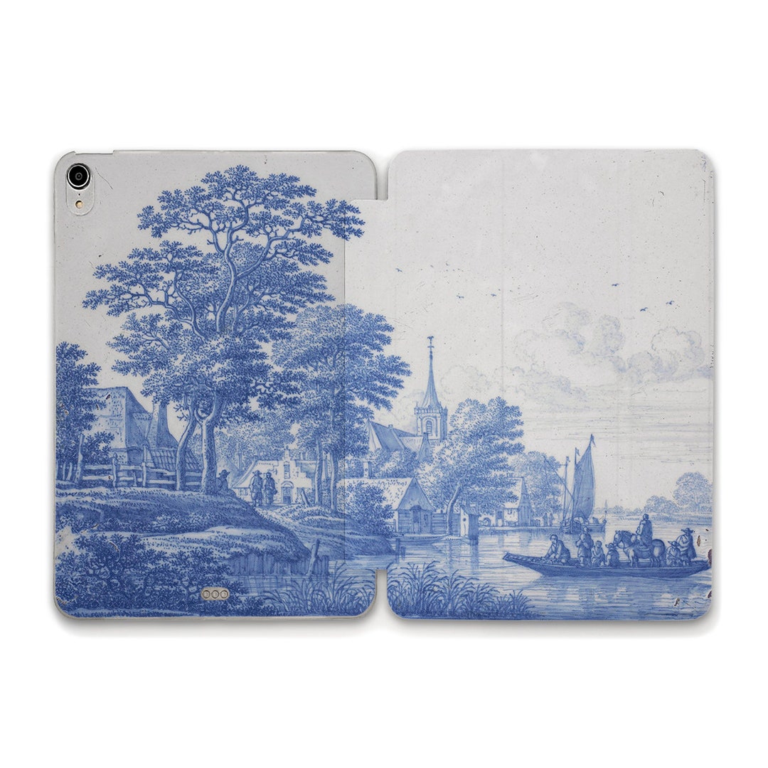 Art iPad Case Aesthetic Blue Country iPad 10th 9th iPad Air 11 5th 10.9 ...