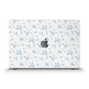 Aesthetic MacBook Case Blue Flowers Coquette MacBook Air 13 Air 15 M2 ...