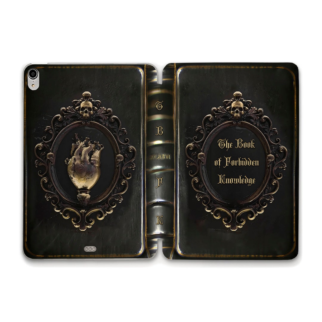 Occult iPad Case Aesthetic Book Gothic Heart iPad 10th 10.2 9th Air 5 4 ...