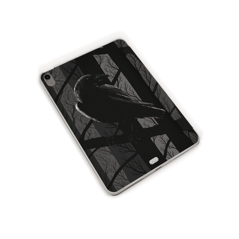 Goth Ipad Case Black Bird Skull Raven Ipad 10th 10.2 Air 5 4 - Etsy