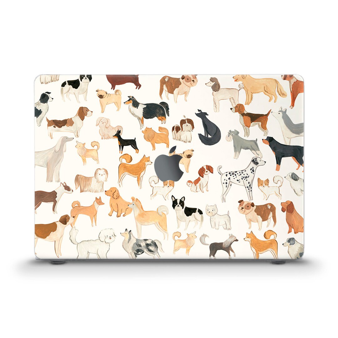 Dogs MacBook Case Cute Art Aesthetic MacBook Air 13 Air 15 M2 Pro 13 ...