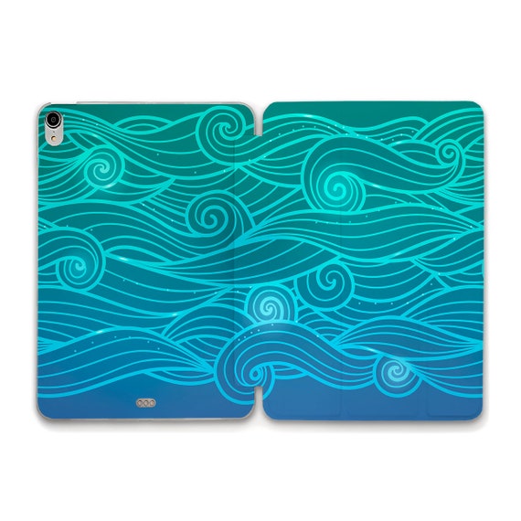 Ocean Ipad Case Cute Aesthetic Blue Design Ipad 10.2 Air 5 - Etsy