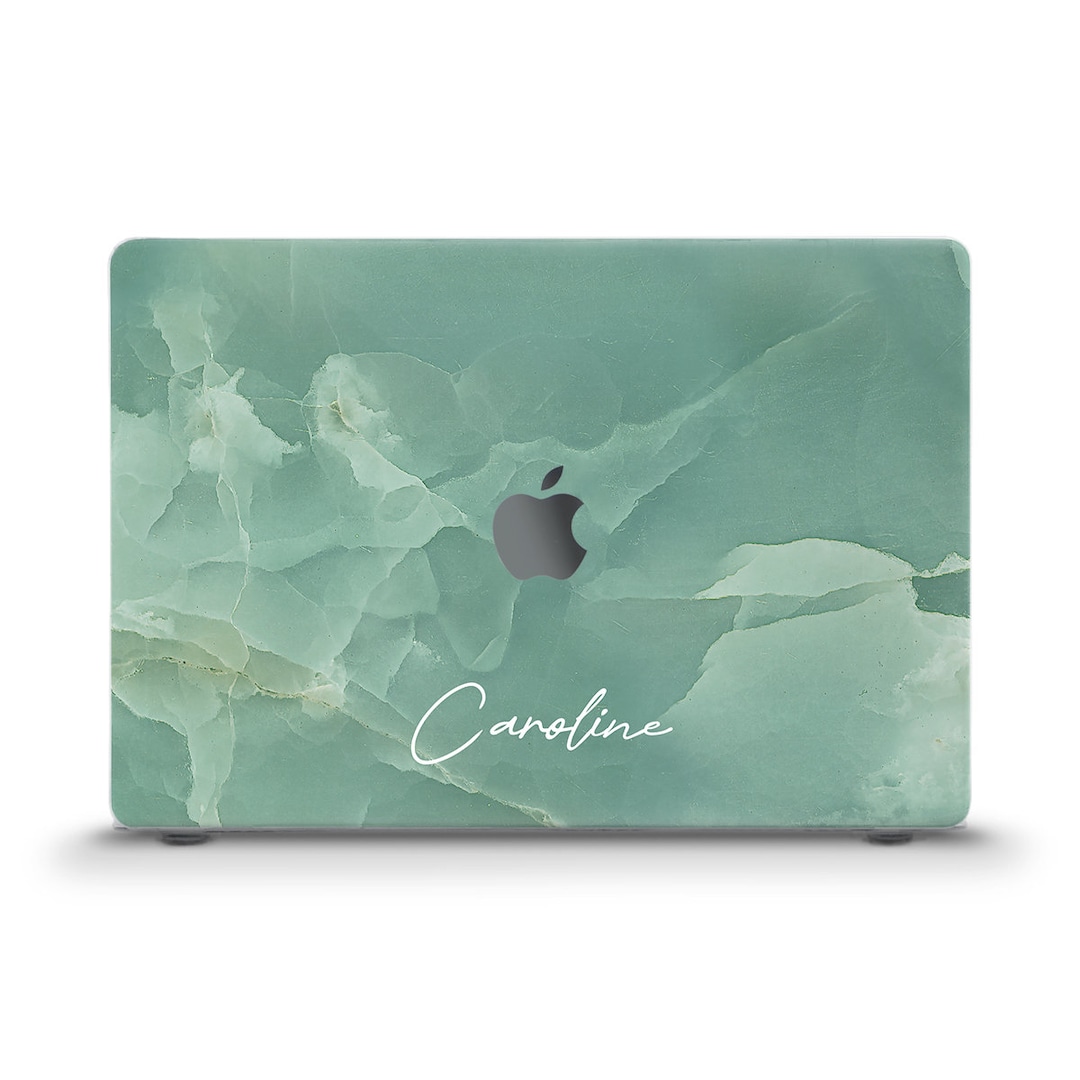 Name MacBook Case Aesthetic Green Marble Custom MacBook Air 13 Pro 13 ...