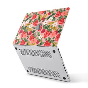 Strawberry MacBook Case Cute Flowers Fruits MacBook Air 13 Inch Air 15 ...