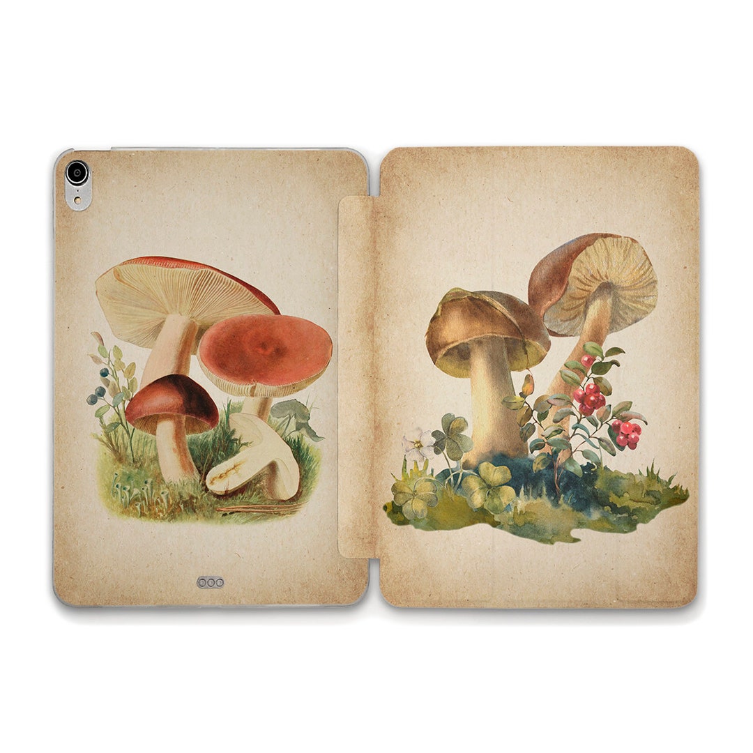 Mushrooms iPad Case Aesthetic Cottagecore Art iPad 10th 9th 10.2 Air ...