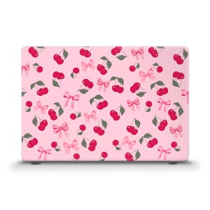 Cherries MacBook Case Cute Bows Kawaii MacBook Air 13 Air 15 M2 M3 Pro ...