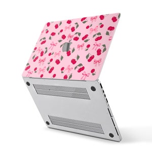 Cherries MacBook Case Cute Bows Kawaii MacBook Air 13 Air 15 M2 M3 Pro ...