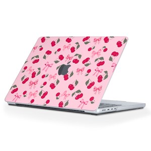 Cherries MacBook Case Cute Bows Kawaii MacBook Air 13 Air 15 M2 M3 Pro ...