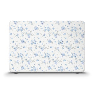 Aesthetic MacBook Case Blue Flowers Coquette MacBook Air 13 Air 15 M2 ...
