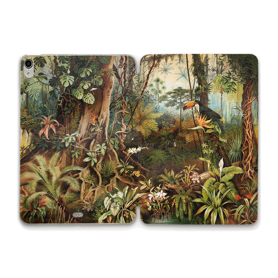 Tropical iPad Case Aesthetic Plants Trees iPad 10th 9th 10.2 iPad Air ...