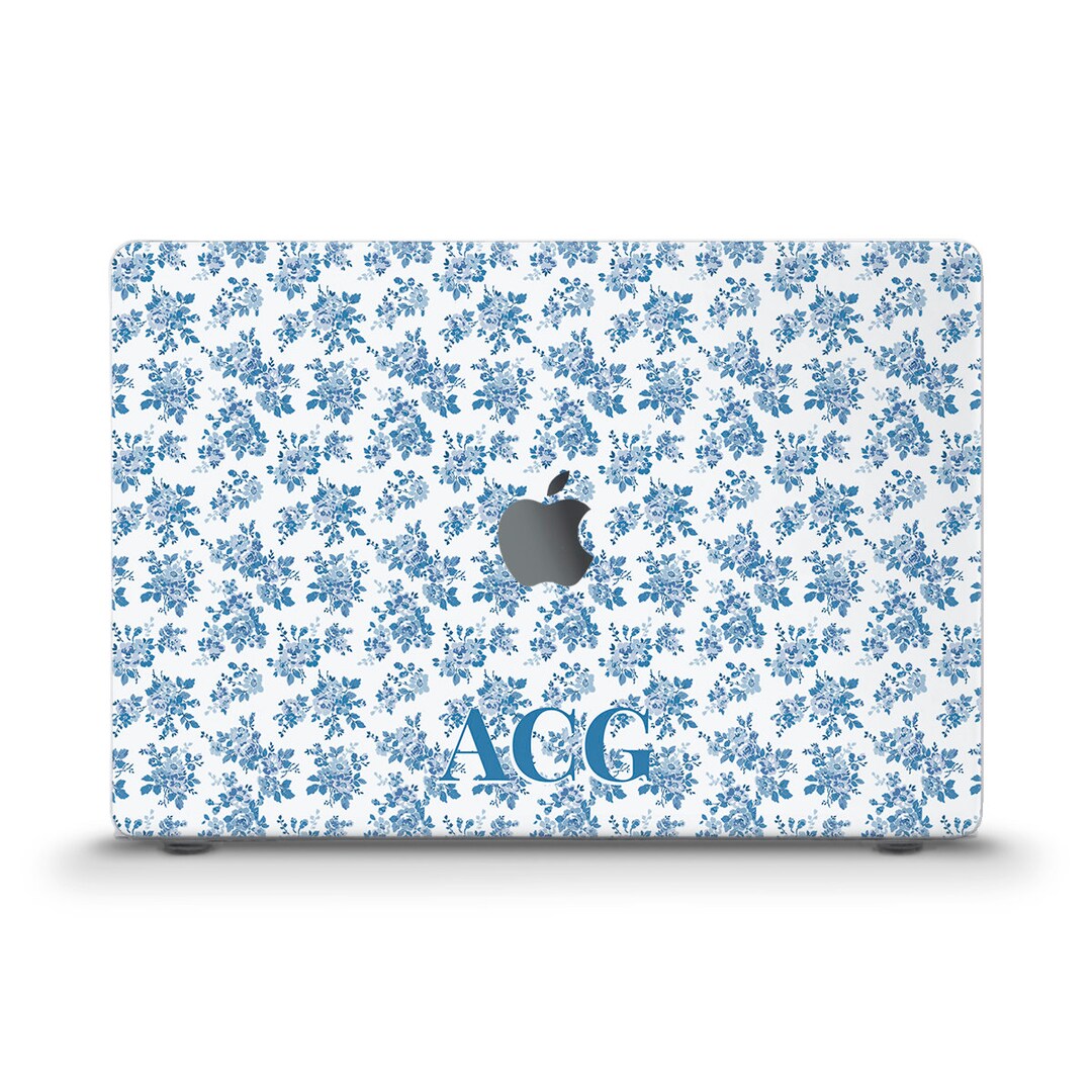 Initials MacBook Case Aesthetic Monogram Custom MacBook Air 13 Air 15 ...