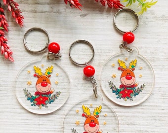 Santa Claus Key Chain - Etsy