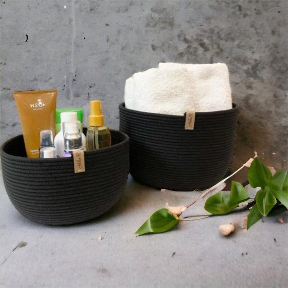 Panier de 2, paniers de cuisine, ensemble de paniers rustiques, paniers ...