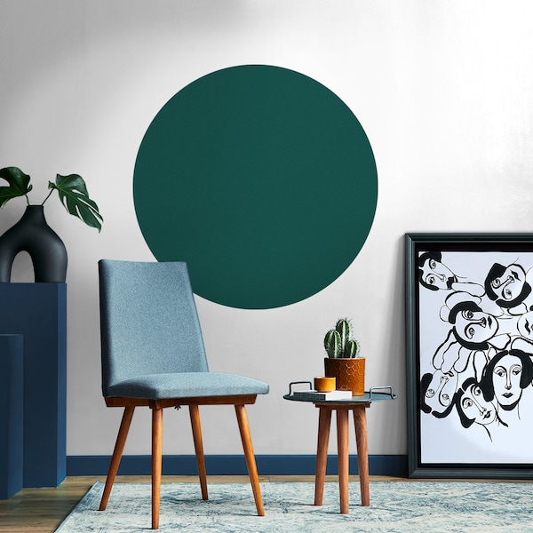 Green Circle Decal - Etsy